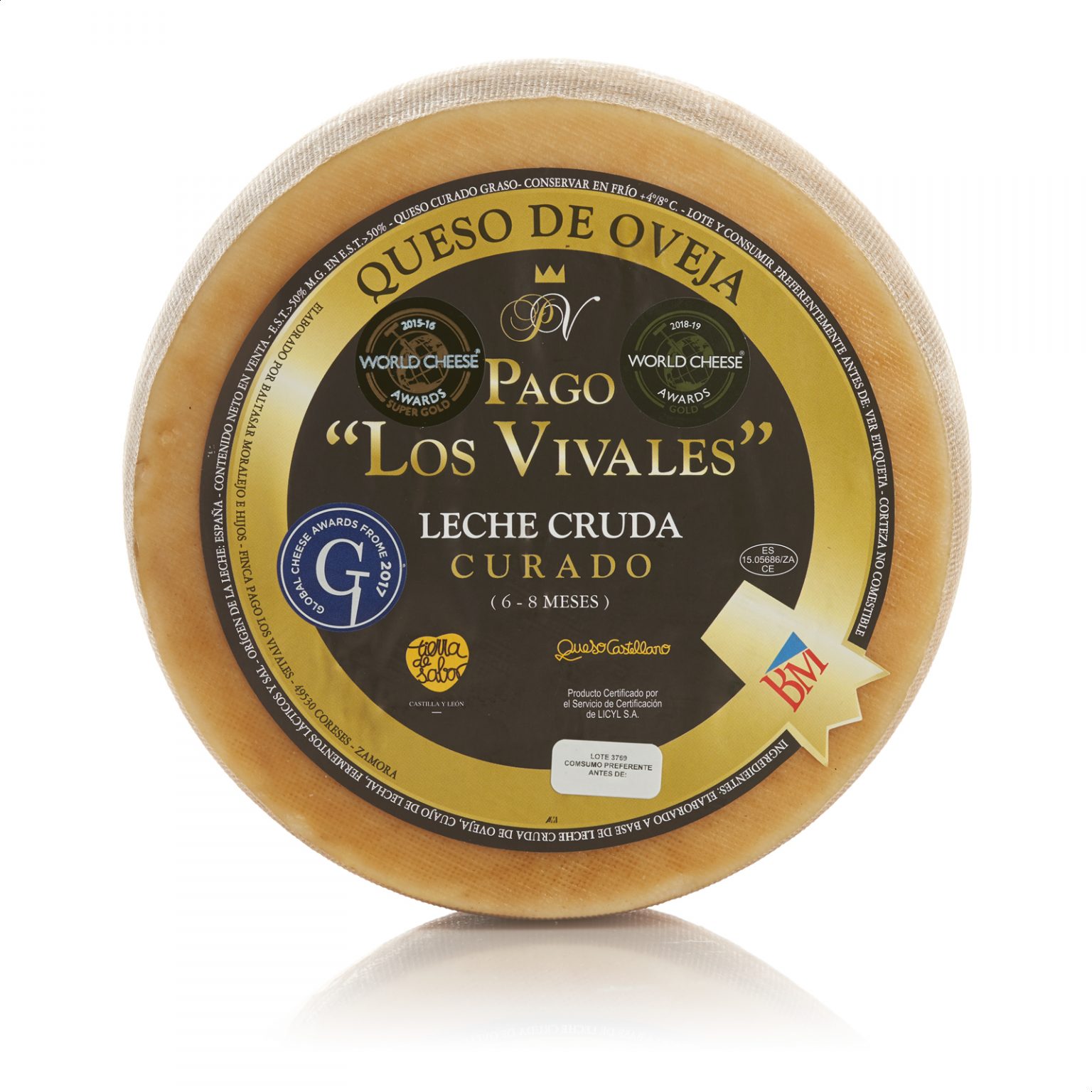 Pack Quesos Curado/ Reserva/ Gran Reserva Pago "Los Vivales"
